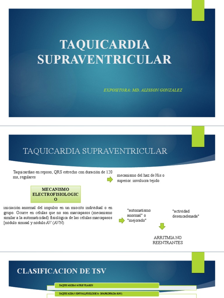Taquicardia Supraventricular | PDF | Fisiología Cardiovascular ...