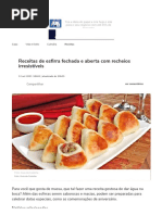 Esfiha de Carne Adaptada Da Receita Turca | PDF | Pães | Chá