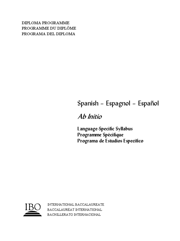 Spanish Ab Initio Vocabulary | PDF | Adjetivo | Verbo