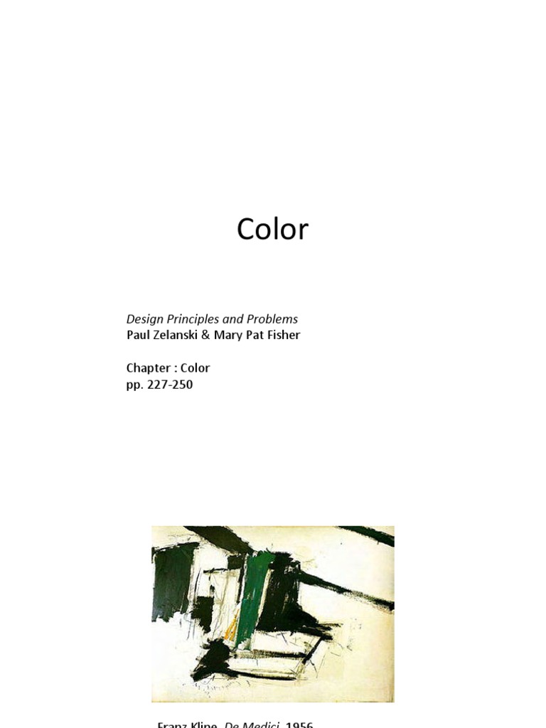 Color: Design Principles and Problems | PDF | Artistic Techniques | Qualia