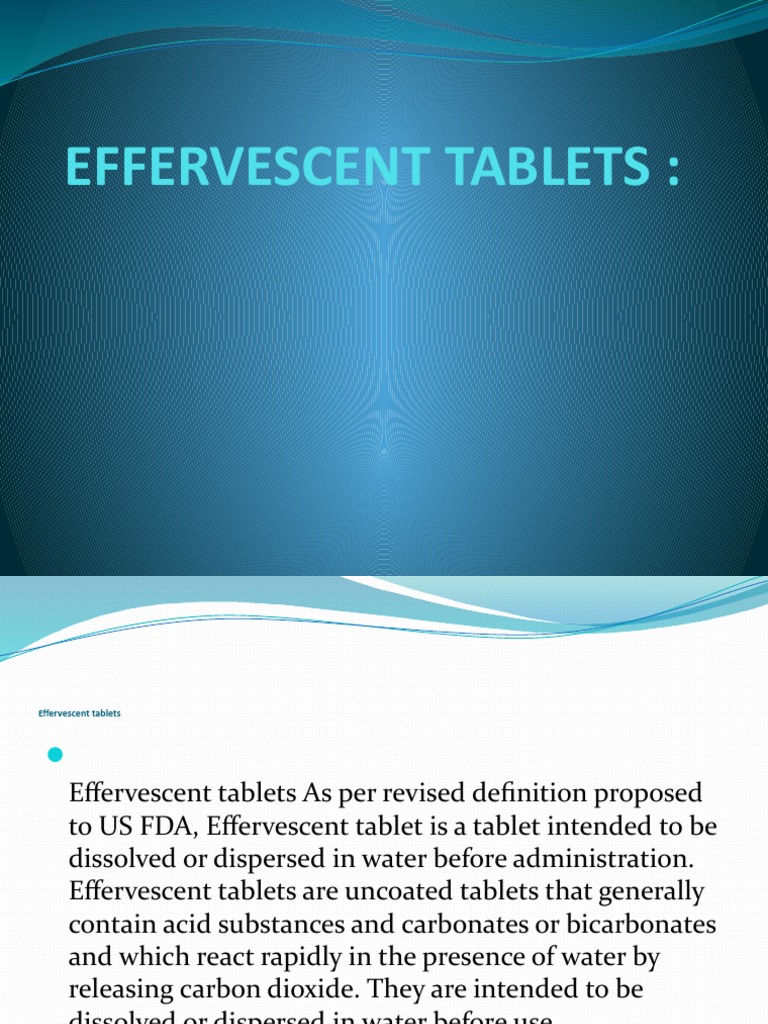 Effervescent Tablets