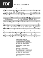 Little Drummer Boy Lyrics and Chords | PDF