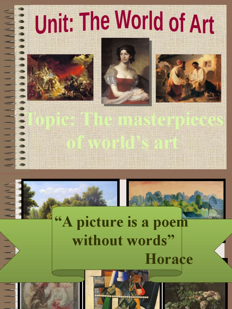 The World of Art | PDF | Paintings | Vocabulary