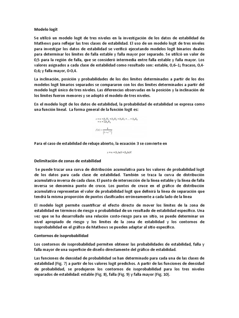 Modelo Logit | PDF | Análisis de regresión | Regresión logística