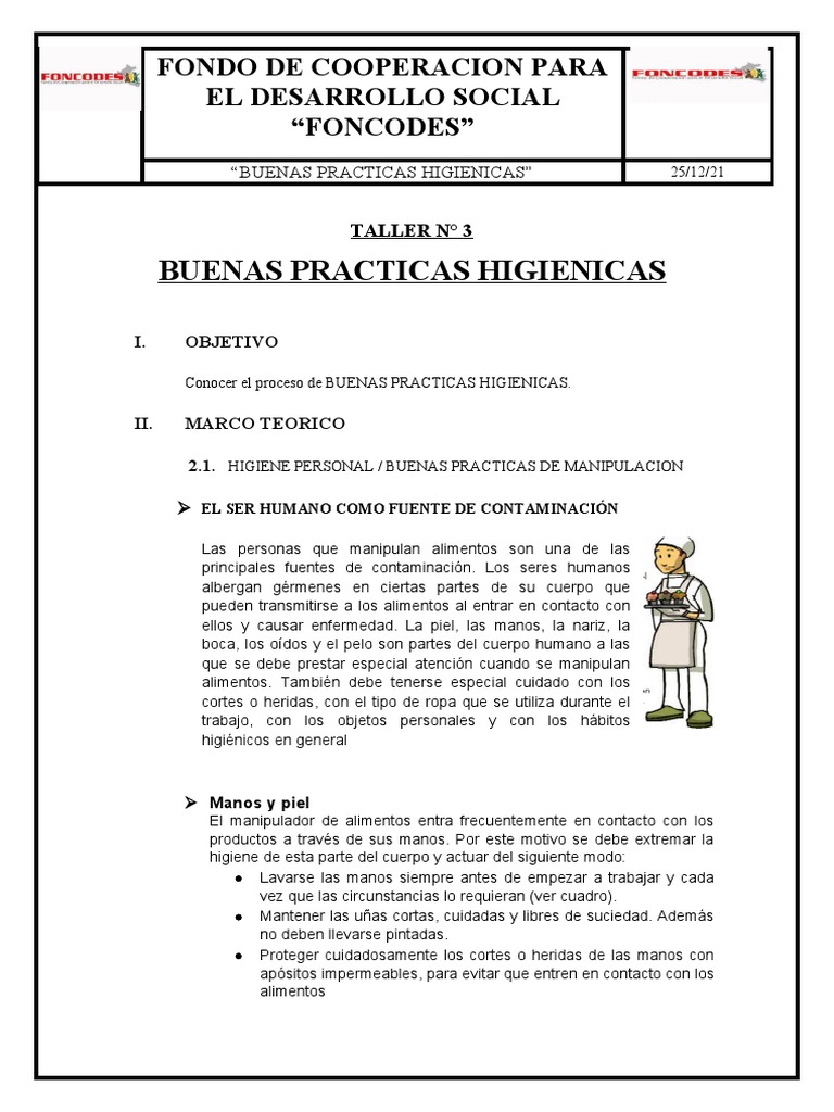 Guia de Practicas Campo Verde BPH | PDF | Lavado de manos | Ciencias de la Salud