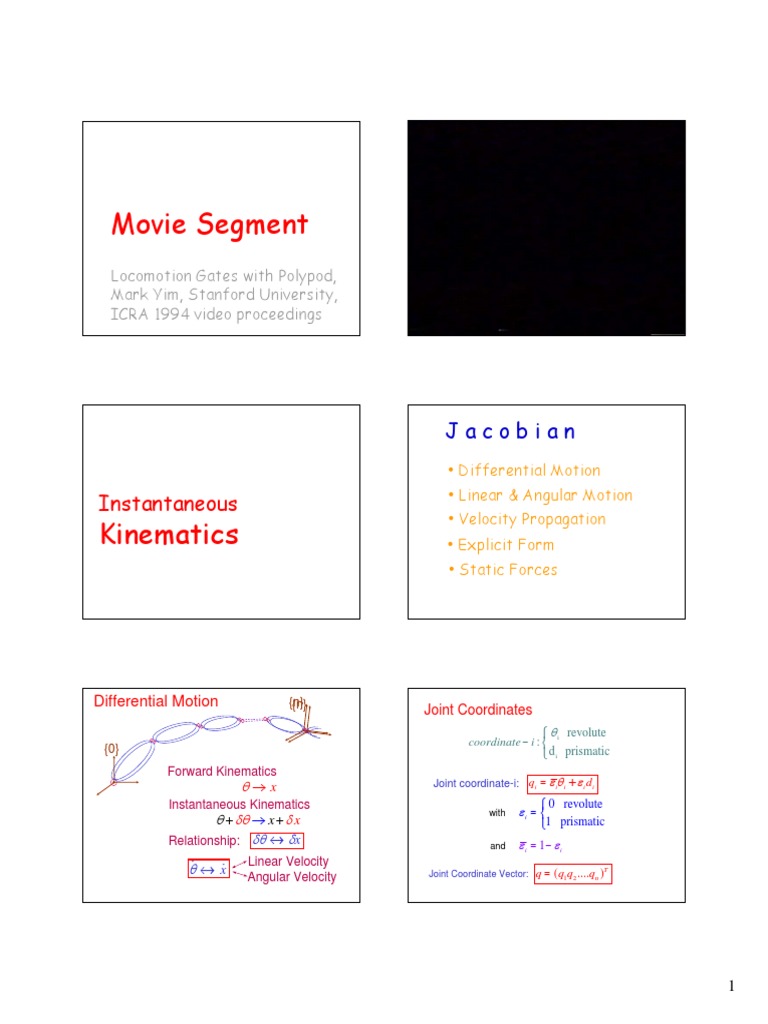 Movie Segment: Instantaneous | PDF | Kinematics | Applied And Interdisciplinary Physics