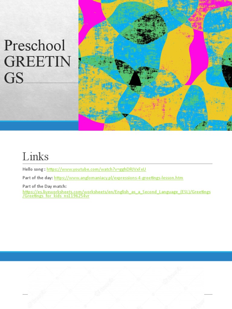 Preschool Intro | PDF
