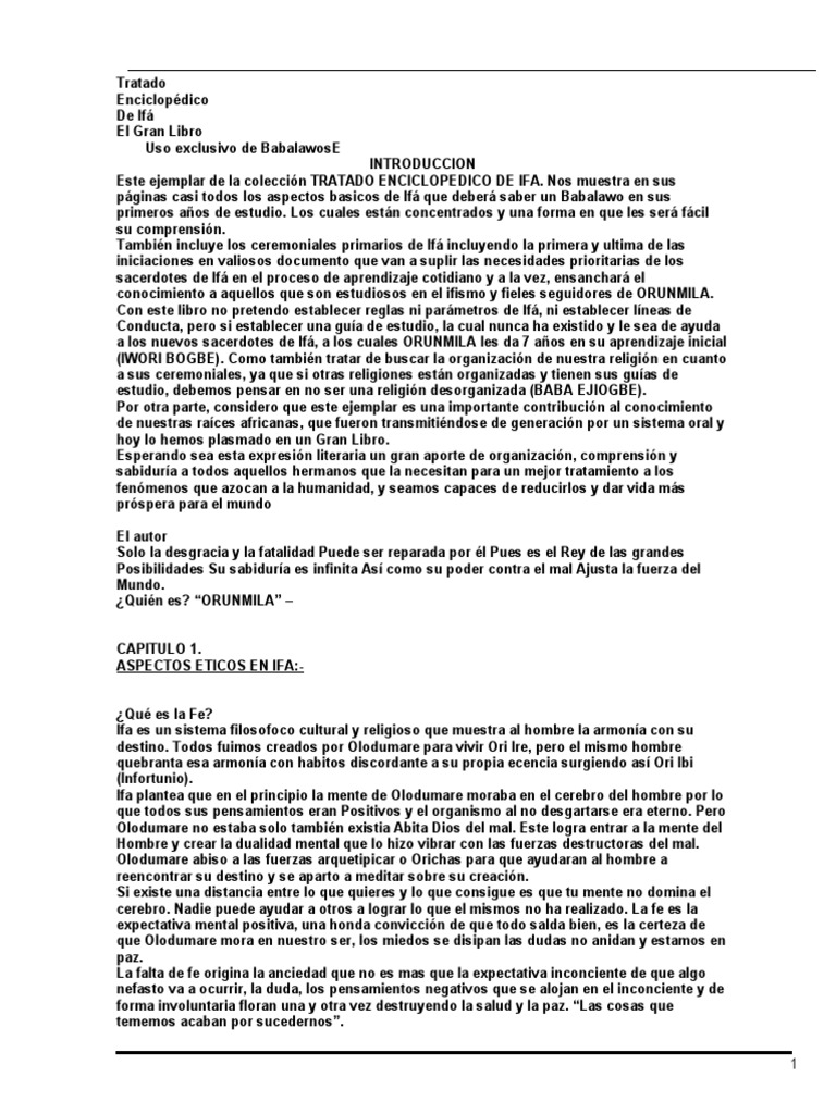 El Gran Libro de Ifa | PDF