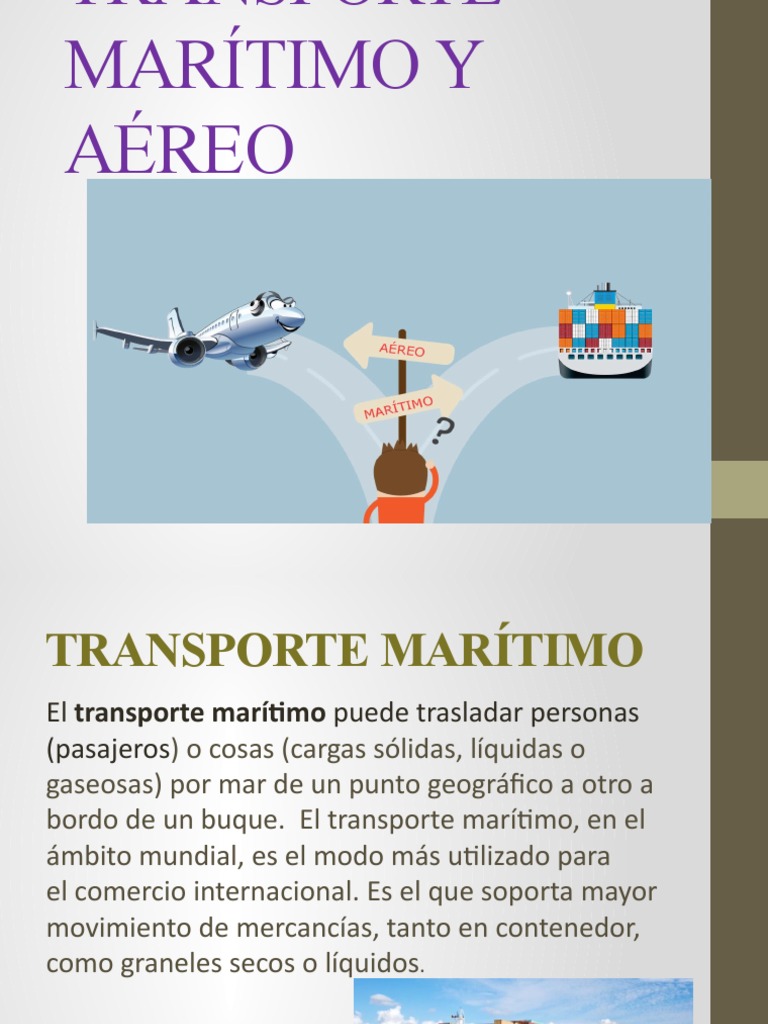 Transporte Marítimo y Aéreo | PDF | Transporte | Barcos