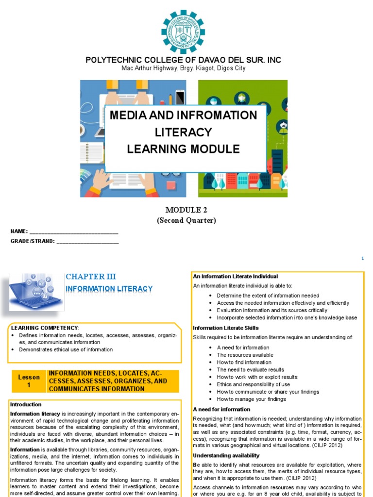 MIL Module 2ndquarter | PDF | News | Mass Media