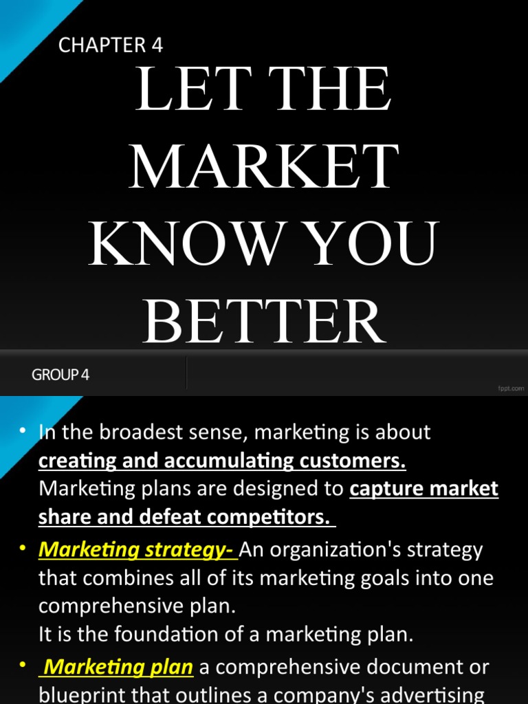 Entrepreneurship Chapter 4 Let The Market Know You Better | PDF ...