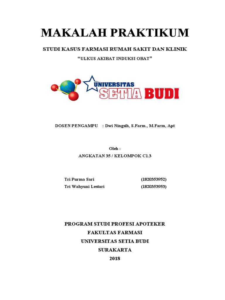 Ulkus Akibat Induksi Obat: Studi Kasus Farmasi | PDF
