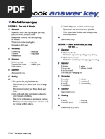 Interchange 3 - Workbook Answer Key - 5th Ed | PDF