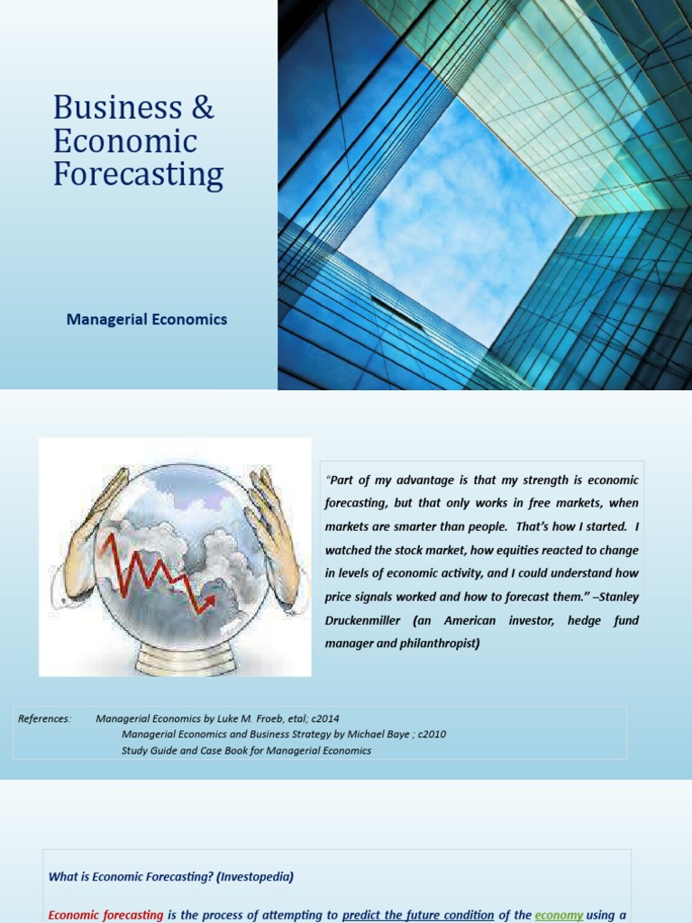 Economic Forecasting in Business Management | PDF | Economics | Seasonality