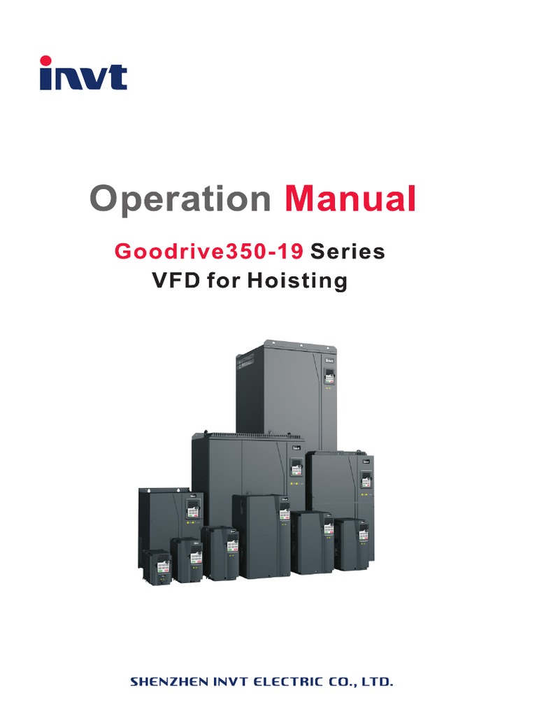 GD350-19 Series VFD Manual | PDF | Electric Motor | Electrical Network