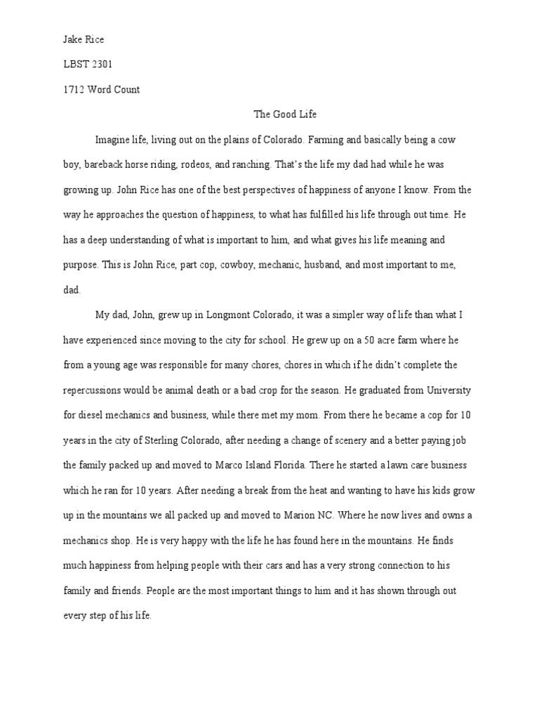 Interview Dad | PDF | Happiness