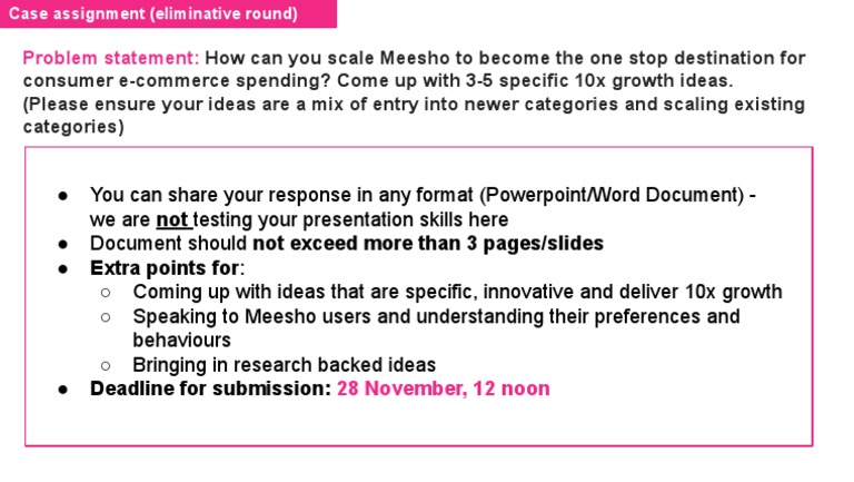 Meesho CM ACM Case Study | PDF