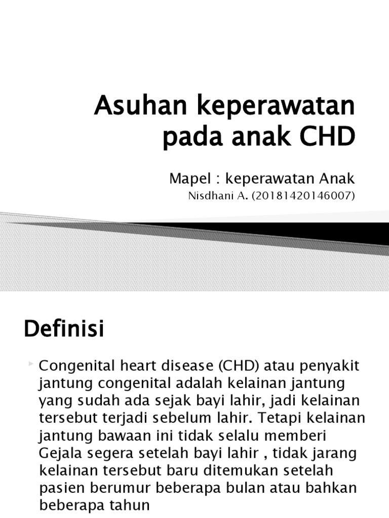 Asuhan Keperawatan Pada Anak CHD | PDF
