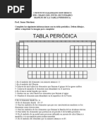 Sopa de Letras de Tabla Periódica de Los Elementos Químicos | PDF ...