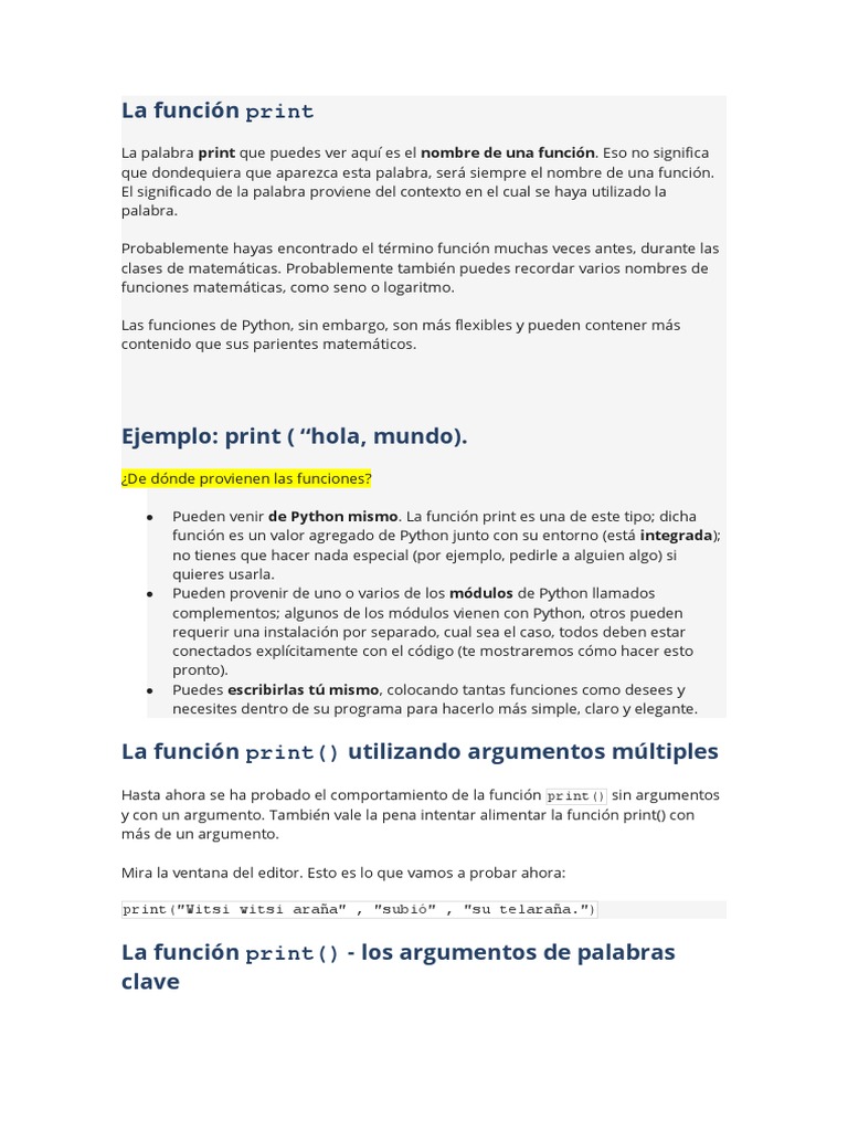 Pythom Pdf Python Lenguaje De Programación Función Matemáticas