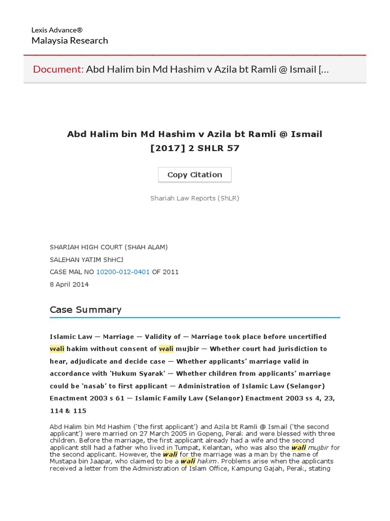 Putusan Hakim Tentang Nikah Fasid | PDF | Islamic Ethics | Islamic ...