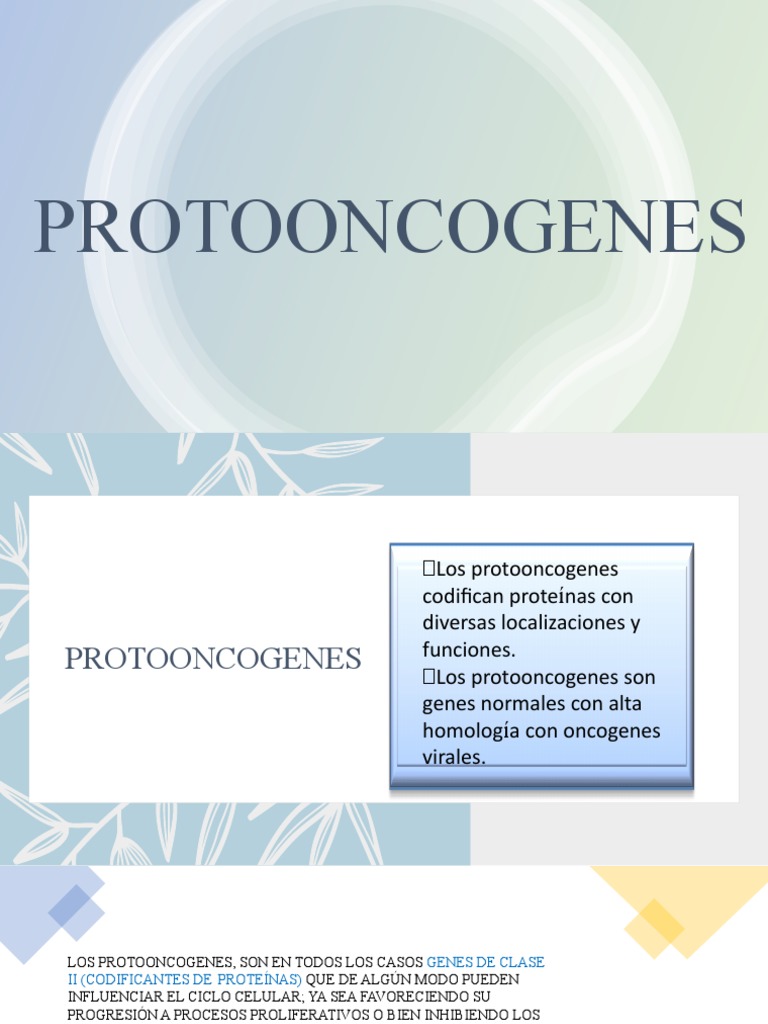PROTOONCOGENES | PDF | Oncogen | Mutación