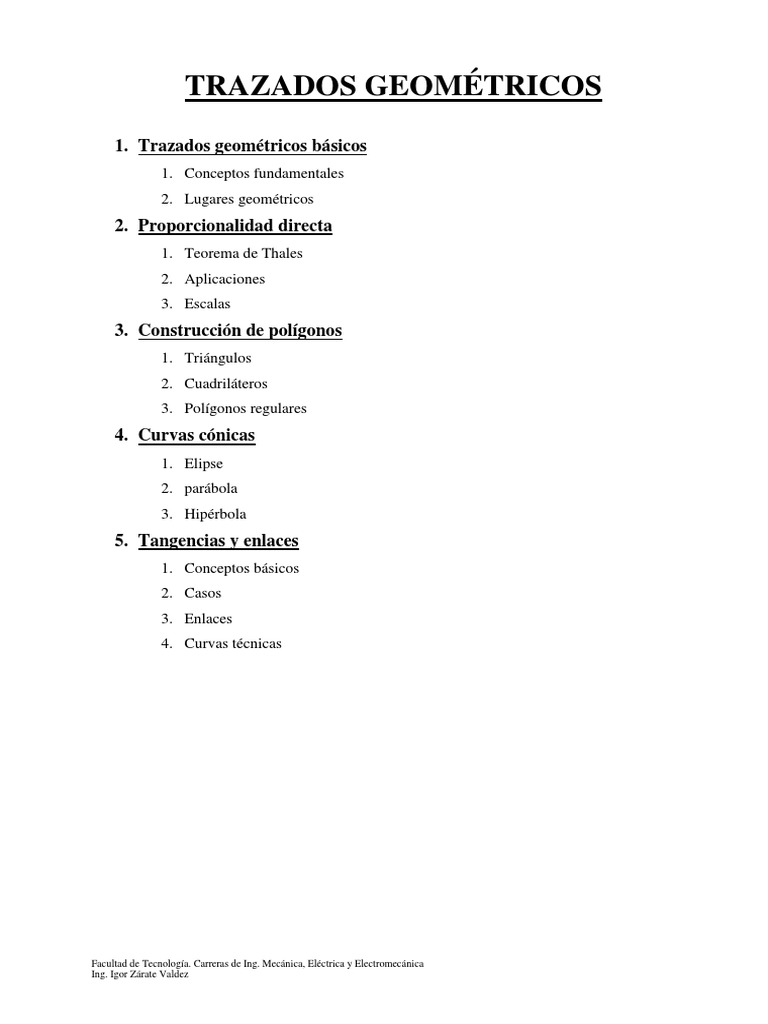 Trazados Geometricos Basicos | PDF | Elipse | Triángulo