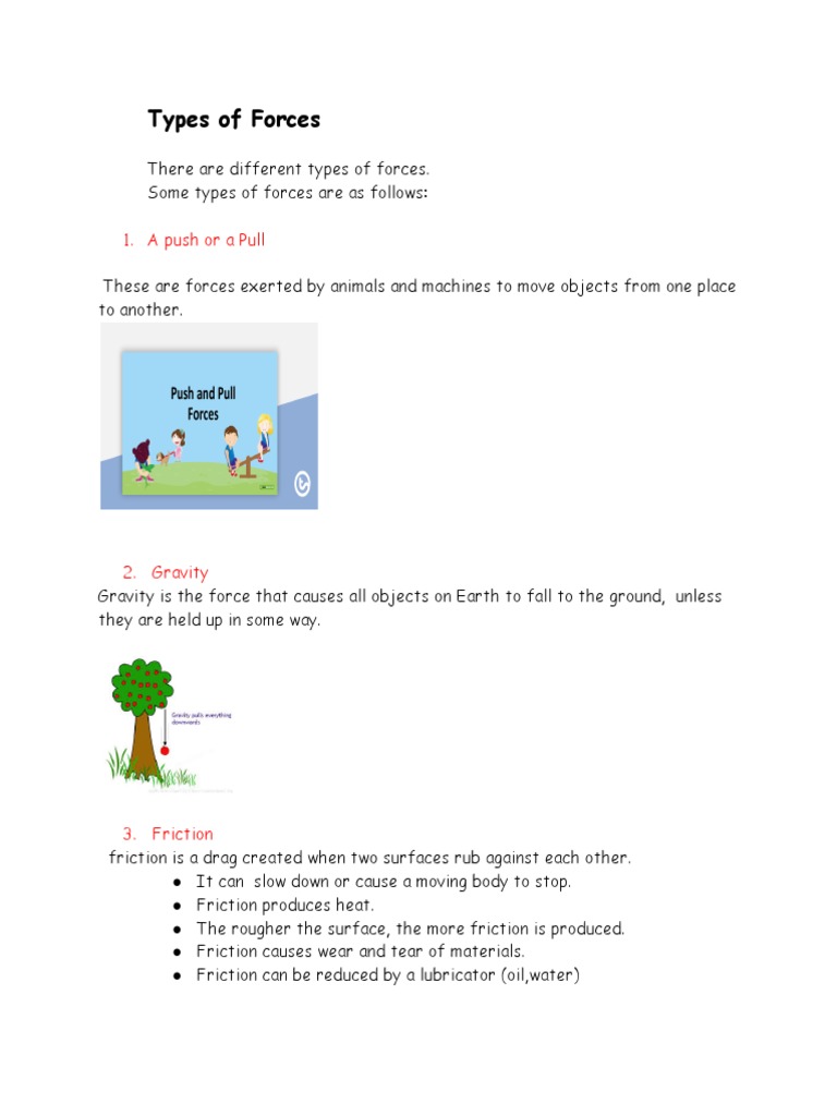 Overview of Four Main Force Types | PDF | Young Adult