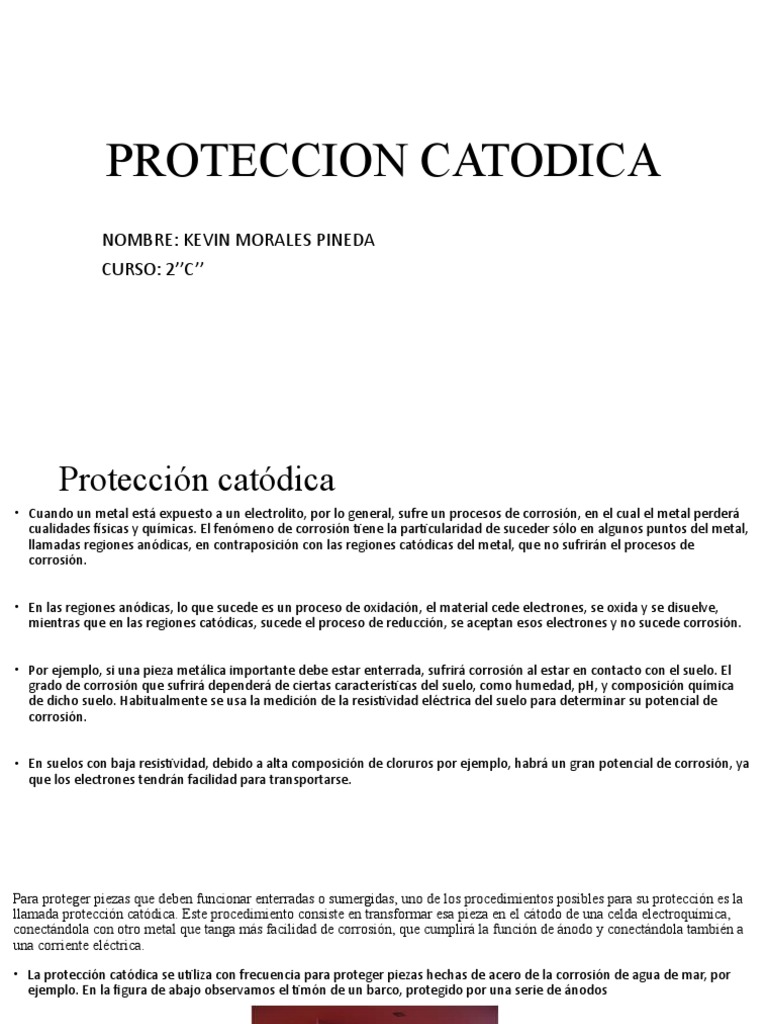Proteccion Catodica | PDF | Corrosión | Química