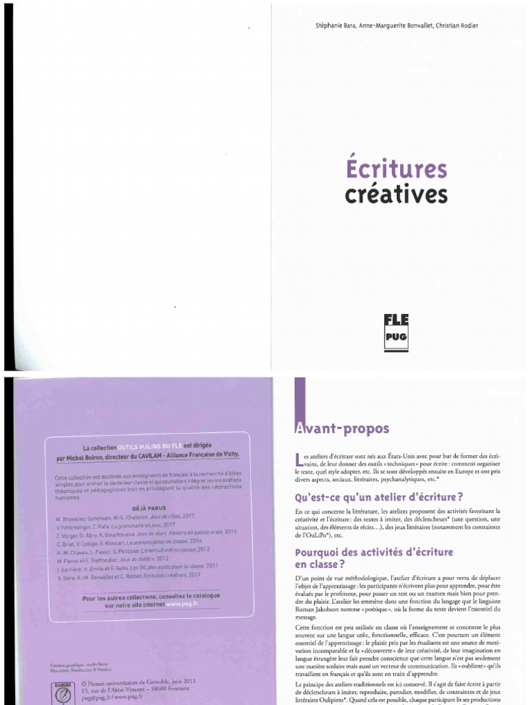 Écritures Créatives | PDF | Arts du langage et discipline | Études des ...