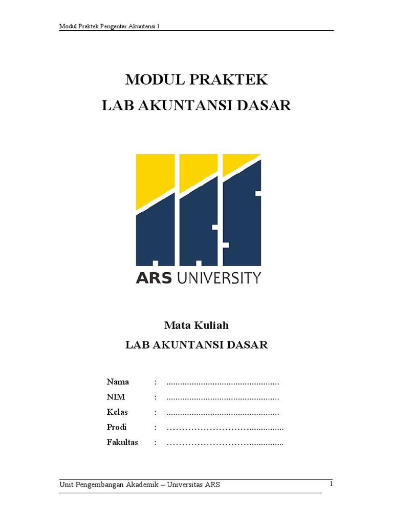 Modul Praktikum Akuntansi Dasar | PDF