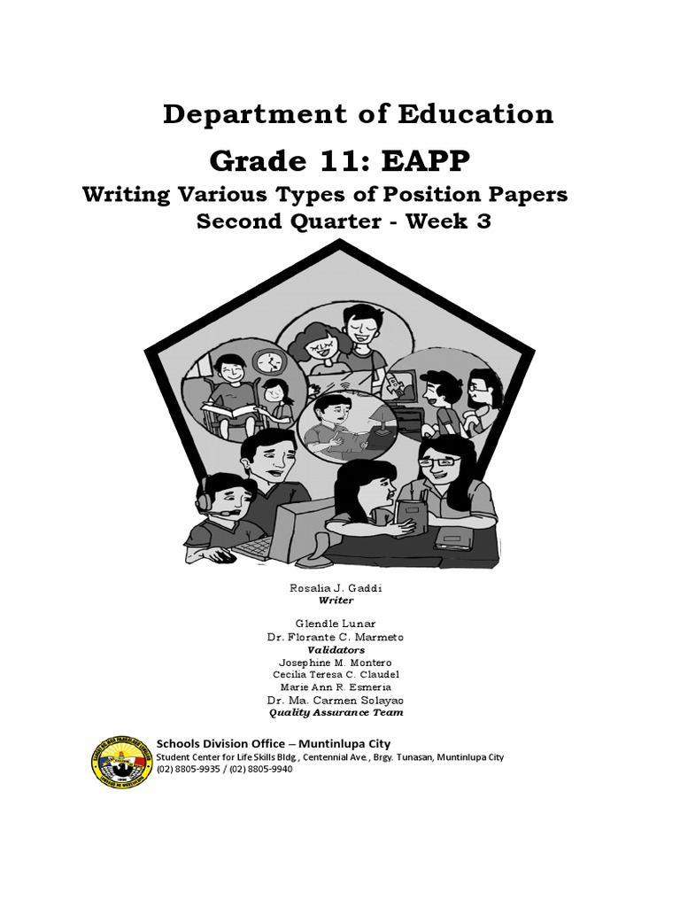 Grade 11: EAPP: Department of Education | PDF | Argument | Reason
