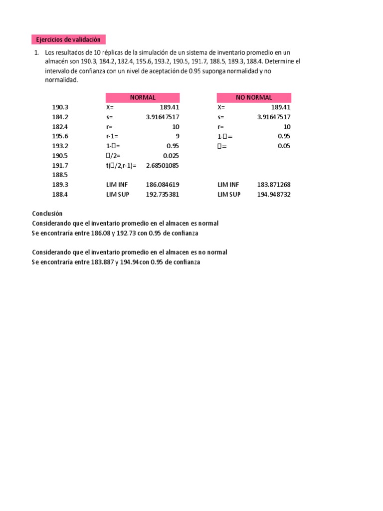 Ejercicios Validacion | PDF
