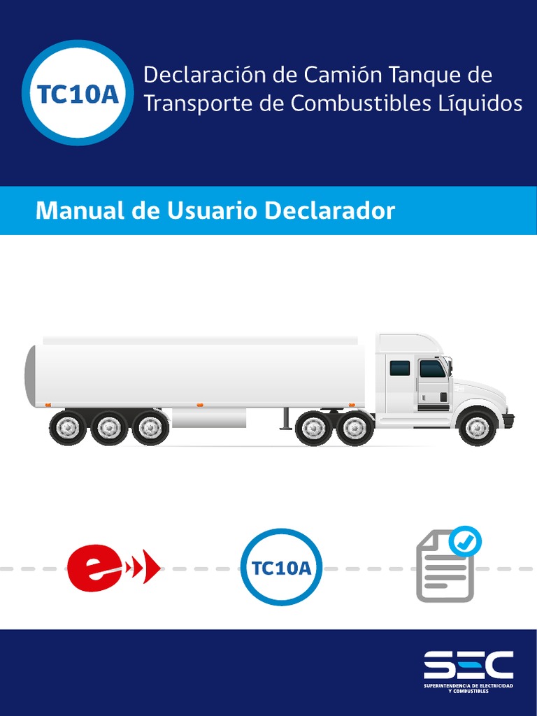 Manual TC-10A: Declaración Camión Tanque | PDF | Camión | Usuario ...