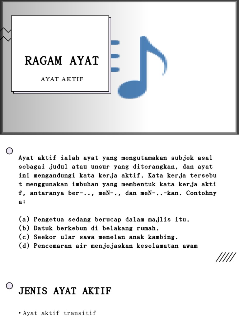 Ragam Ayat Ayat Pasif | PDF
