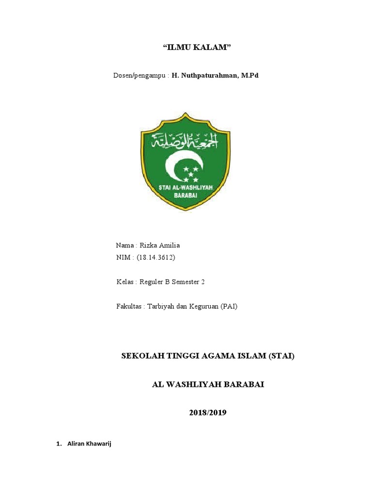Ilmu Kalam | PDF | Agama & Spiritualitas