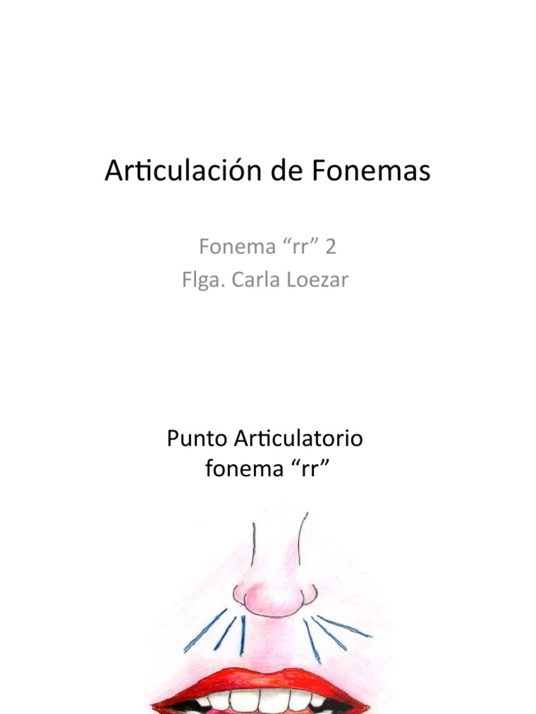 Fonema R 2 | PDF