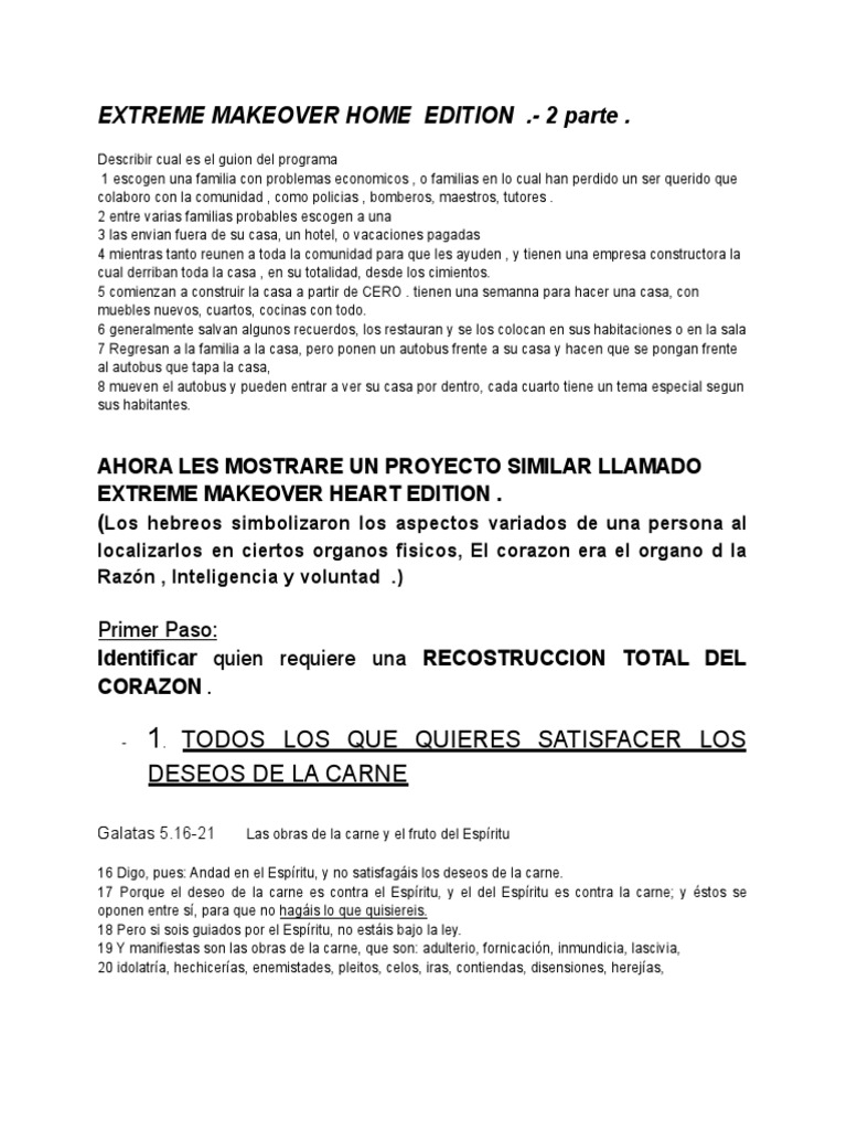 Extreme Makeover Home Edition 2 | PDF