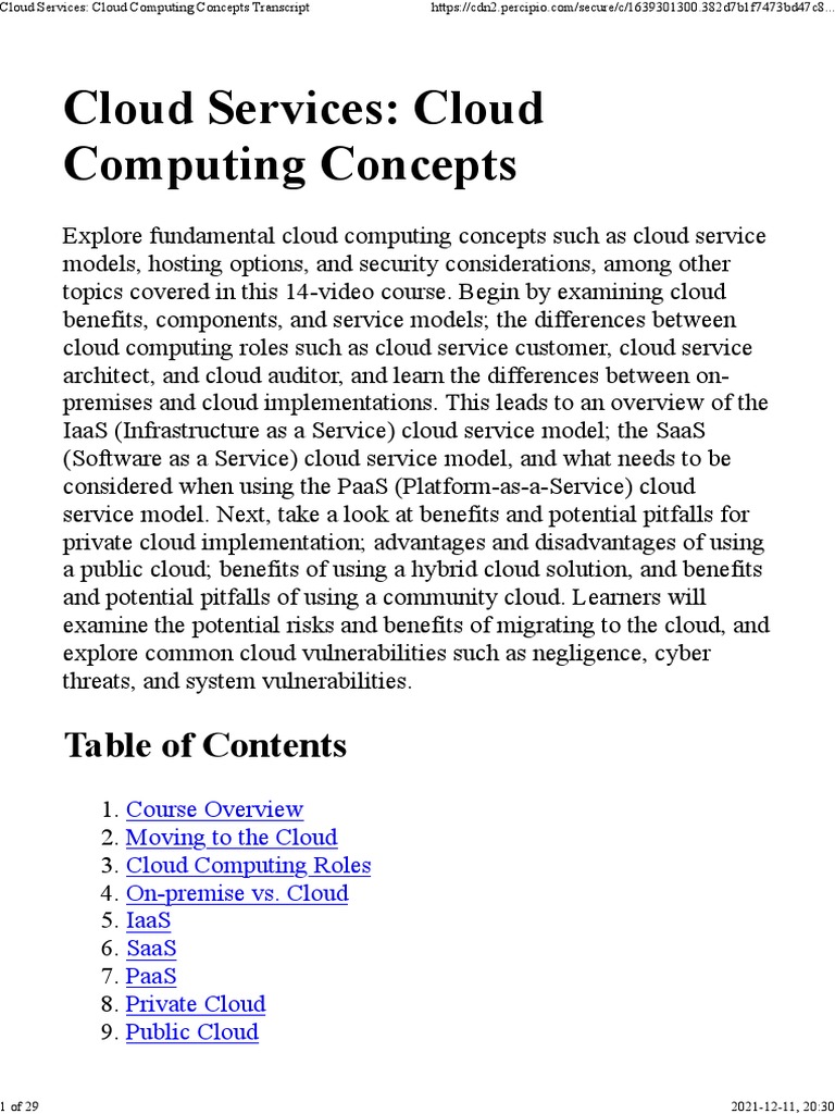 1-Cloud Services - Cloud Computing Concepts | PDF | Cloud Computing ...