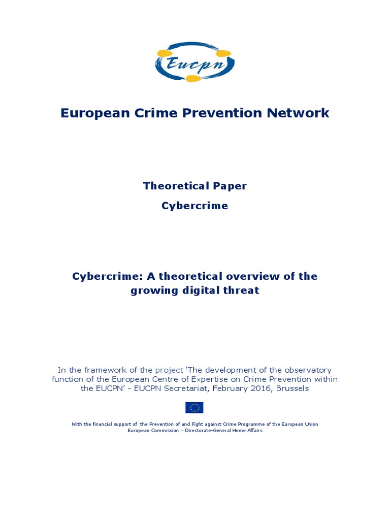 European Crime Prevention Network: Theoretical Paper Cybercrime ...