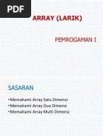 ModulSMKTKJ Array 1 Dimensi Dan Multidimensi | PDF | Komputer | Teknologi & Rekayasa