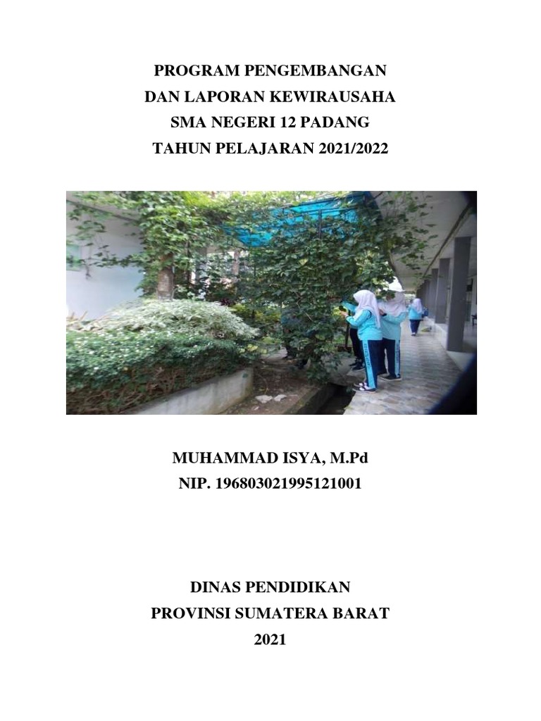 Program Kewirausahaan SMA 12 Padang | PDF