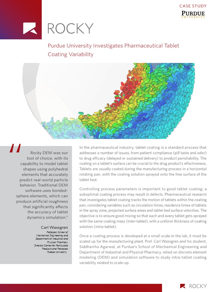 Introduction of Rocky DEM For Studying Pharmaceutical Tablet Coating ...