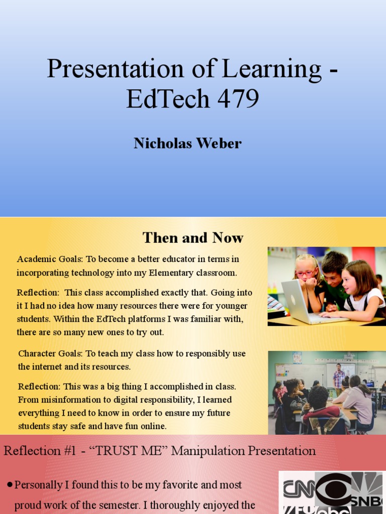Presentation of Learning | PDF | Educational Technology | Communication
