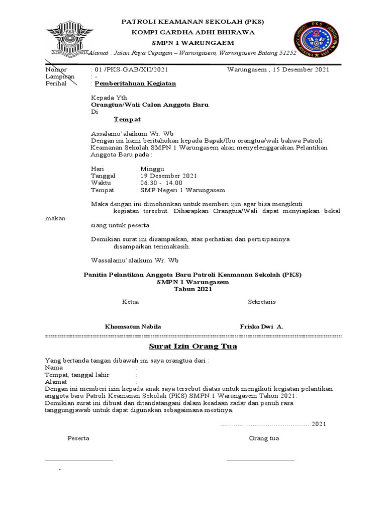 Surat Izin PKS New | PDF