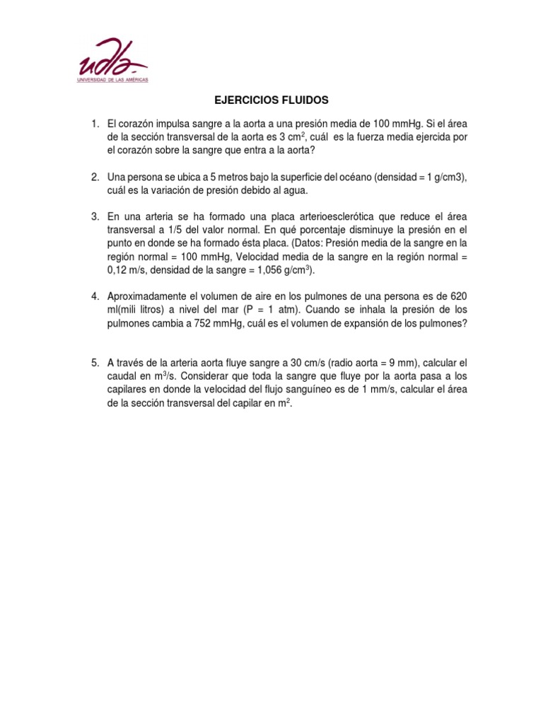 Tarea Fluídos | PDF | Hogar, jardinería y bricolaje | Ciencia y matemáticas