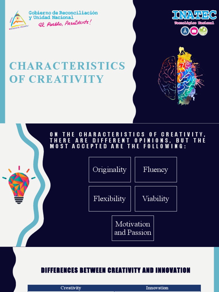 02 Characteristics of Creativity and Differences Between Creativity and ...