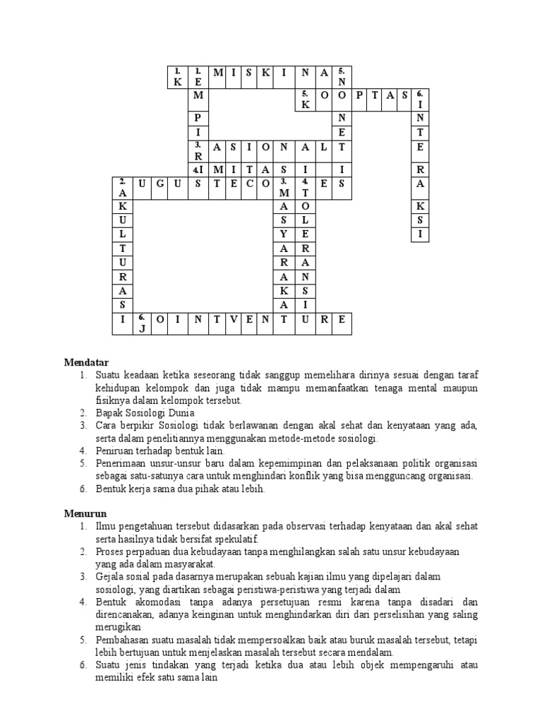 Tts Sosiologi | PDF | Ilmu Sosial | Sains & Matematika