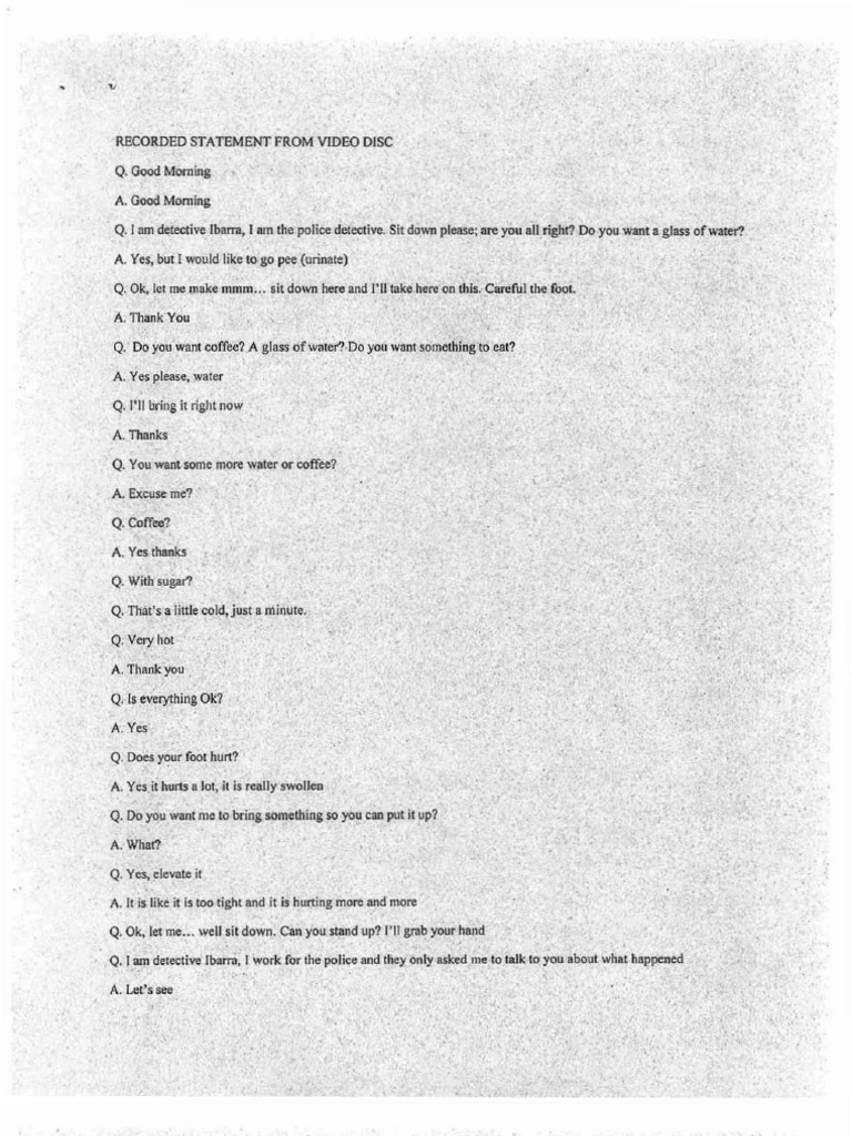 Jose Arrez Rangel Interrogation Transcript | PDF
