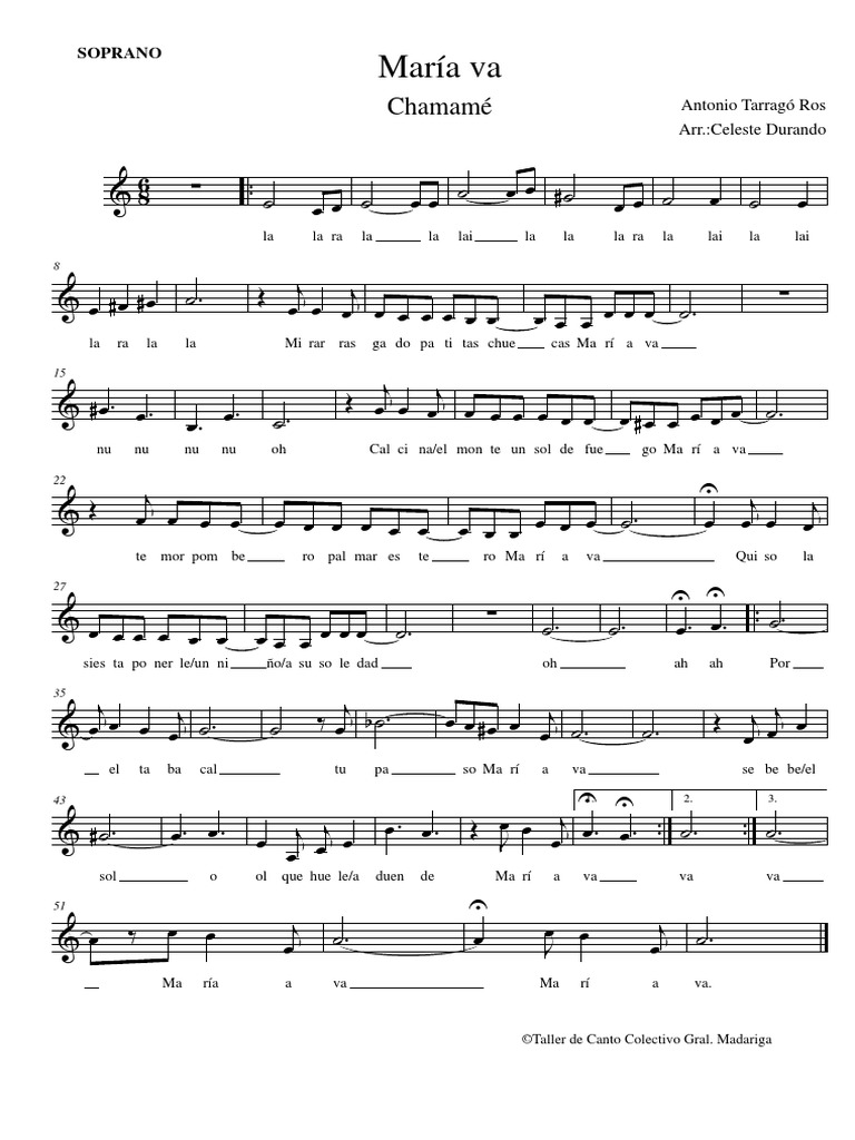 Maria Va - Soprano - Mus | PDF